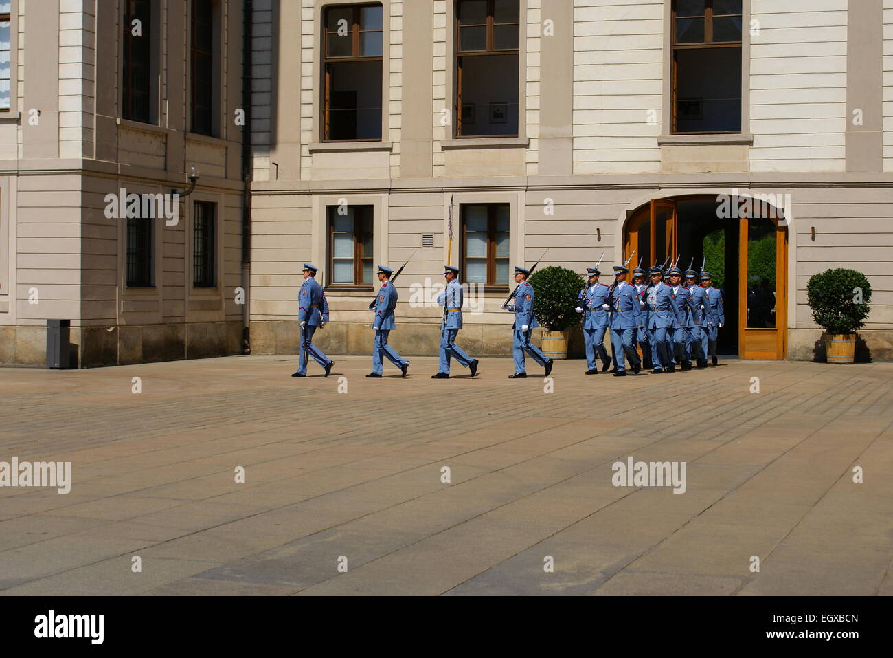 Changing of the Guards Ceremony takes place in the first courtyard of ...