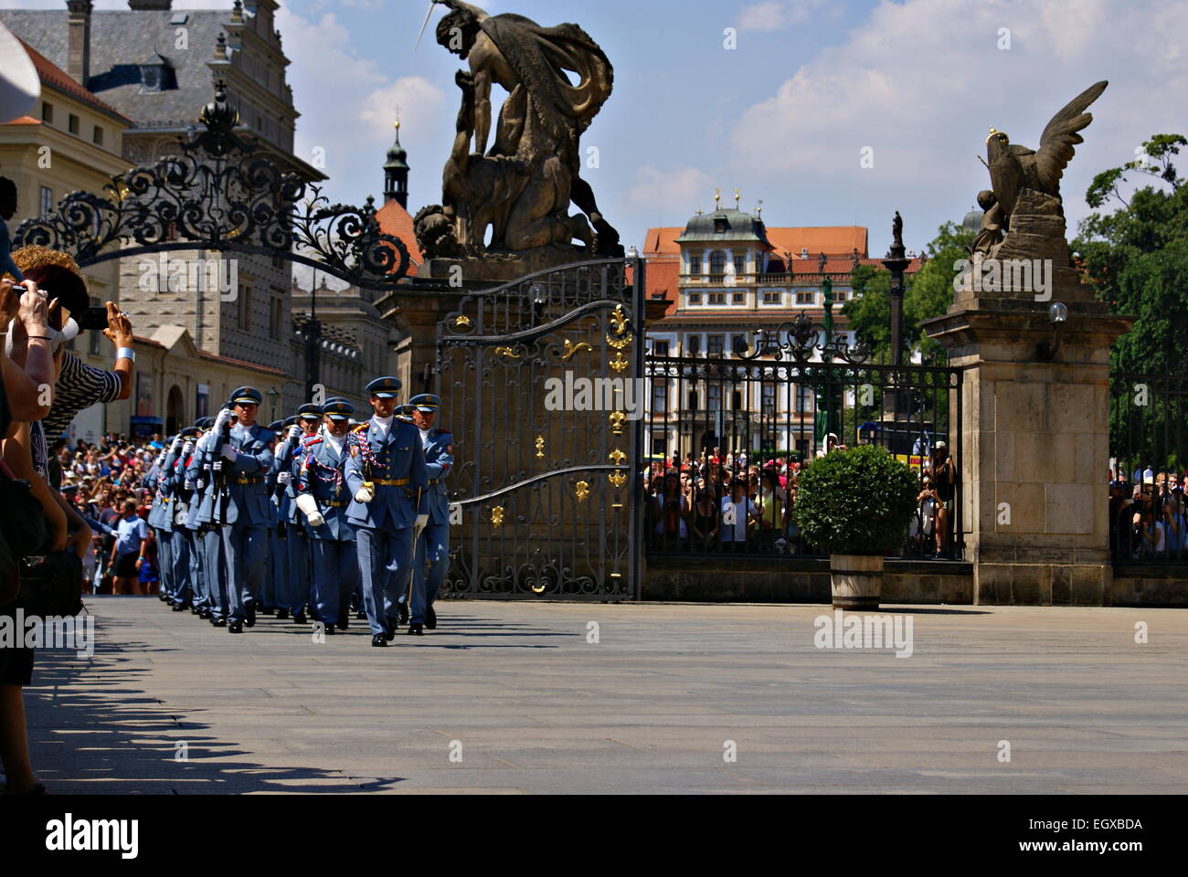 Changing of the Guards Ceremony takes place in the first courtyard of ...