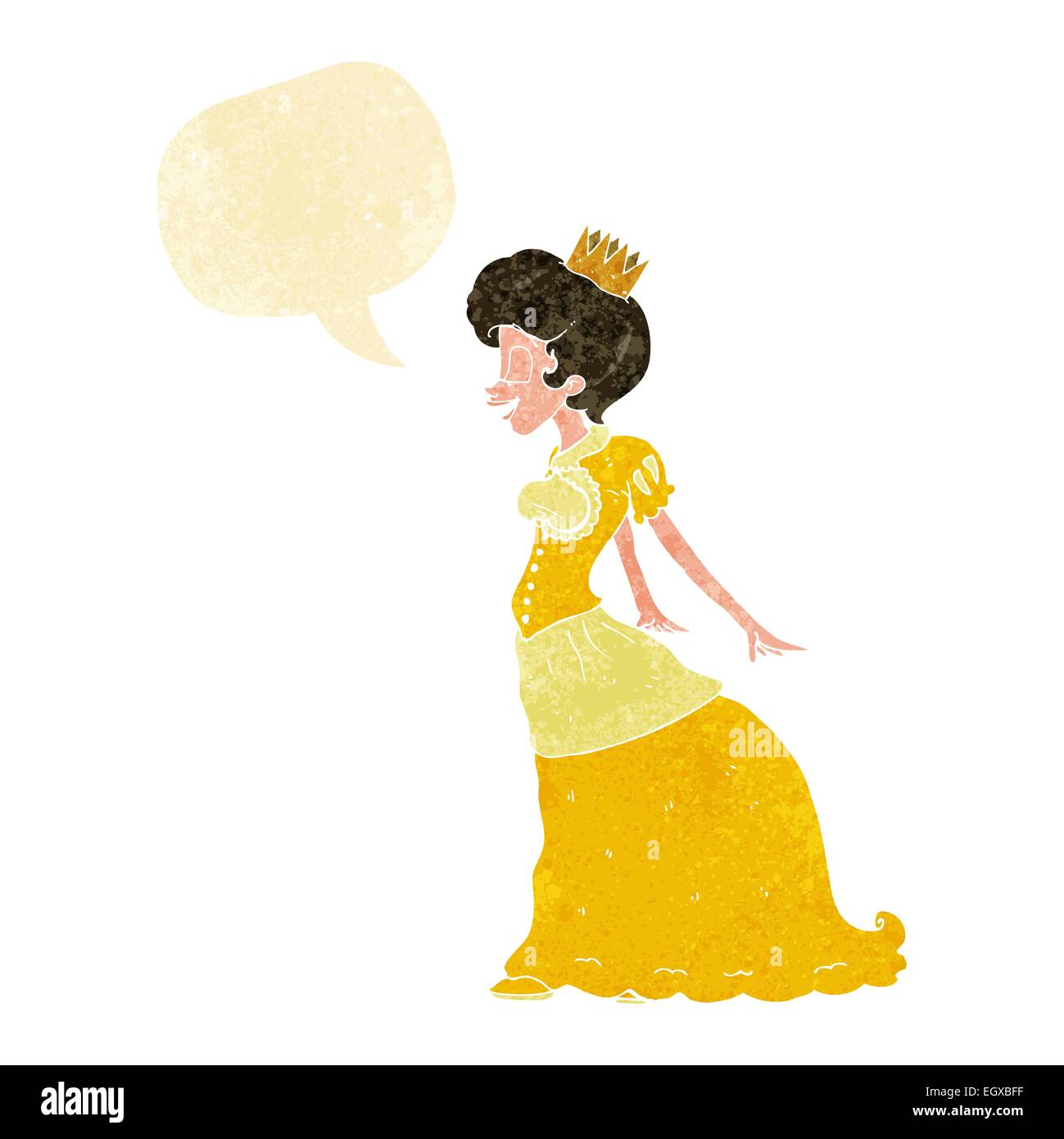 Cartoon queen speech bubble Stock Vector Images - Alamy