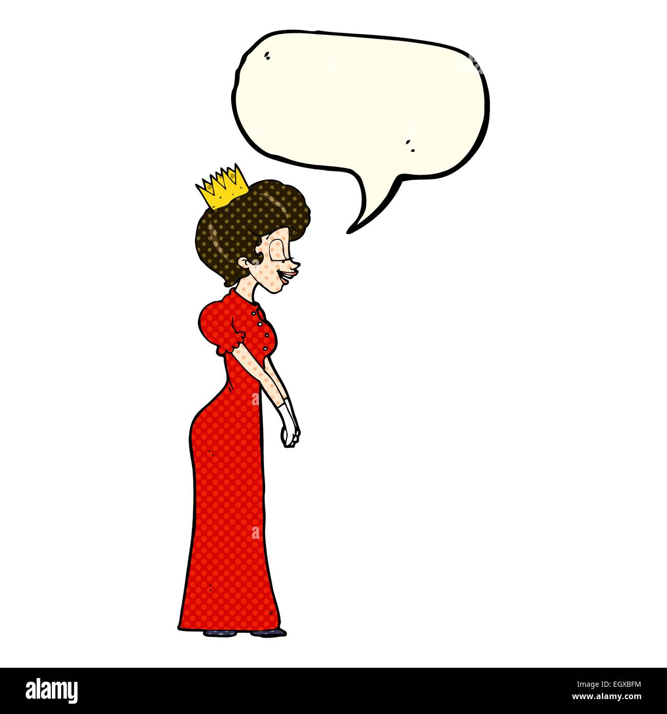Cartoon queen speech bubble Stock Vector Images - Alamy