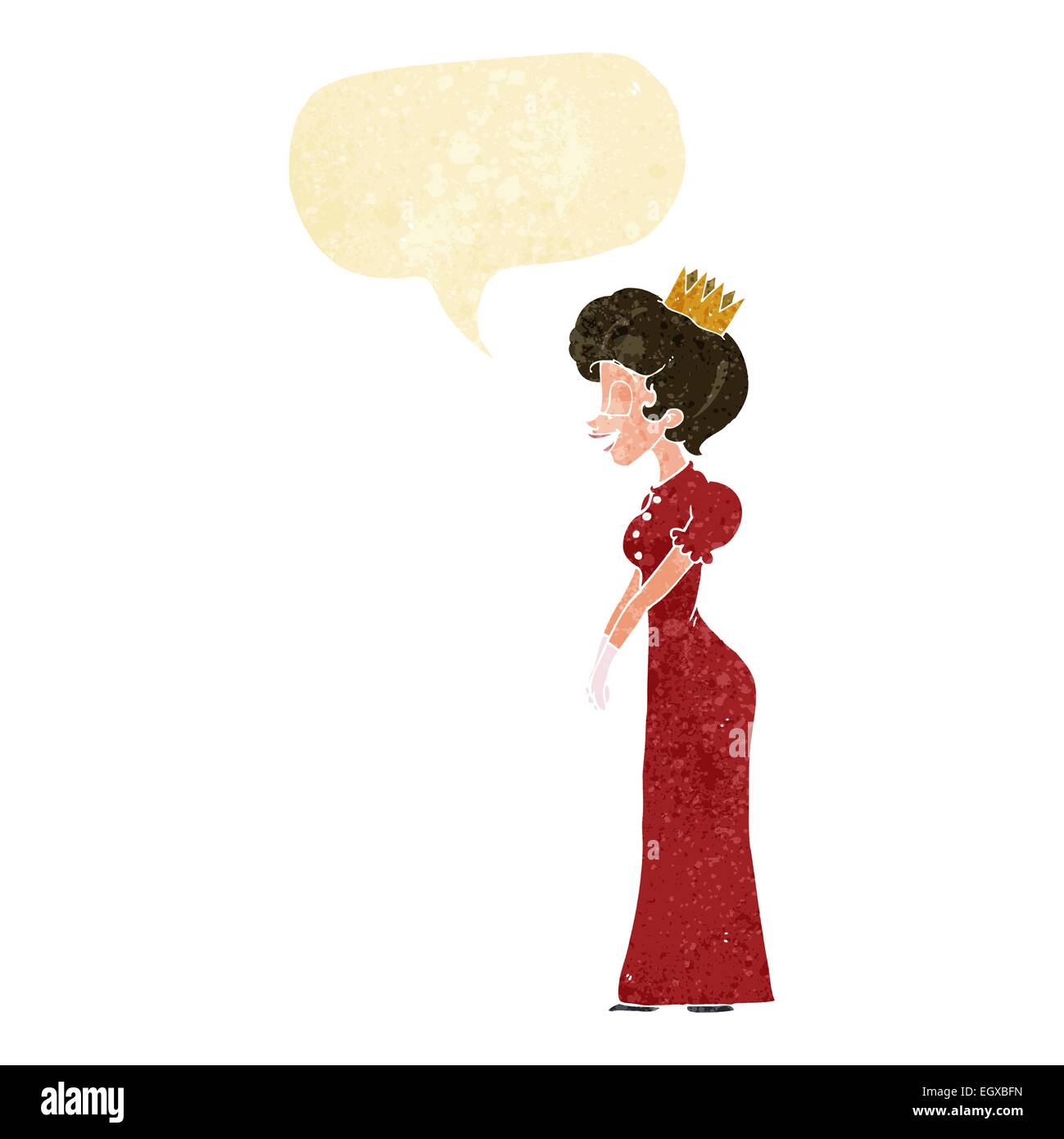 Cartoon queen speech bubble hi-res stock photography and images - Alamy