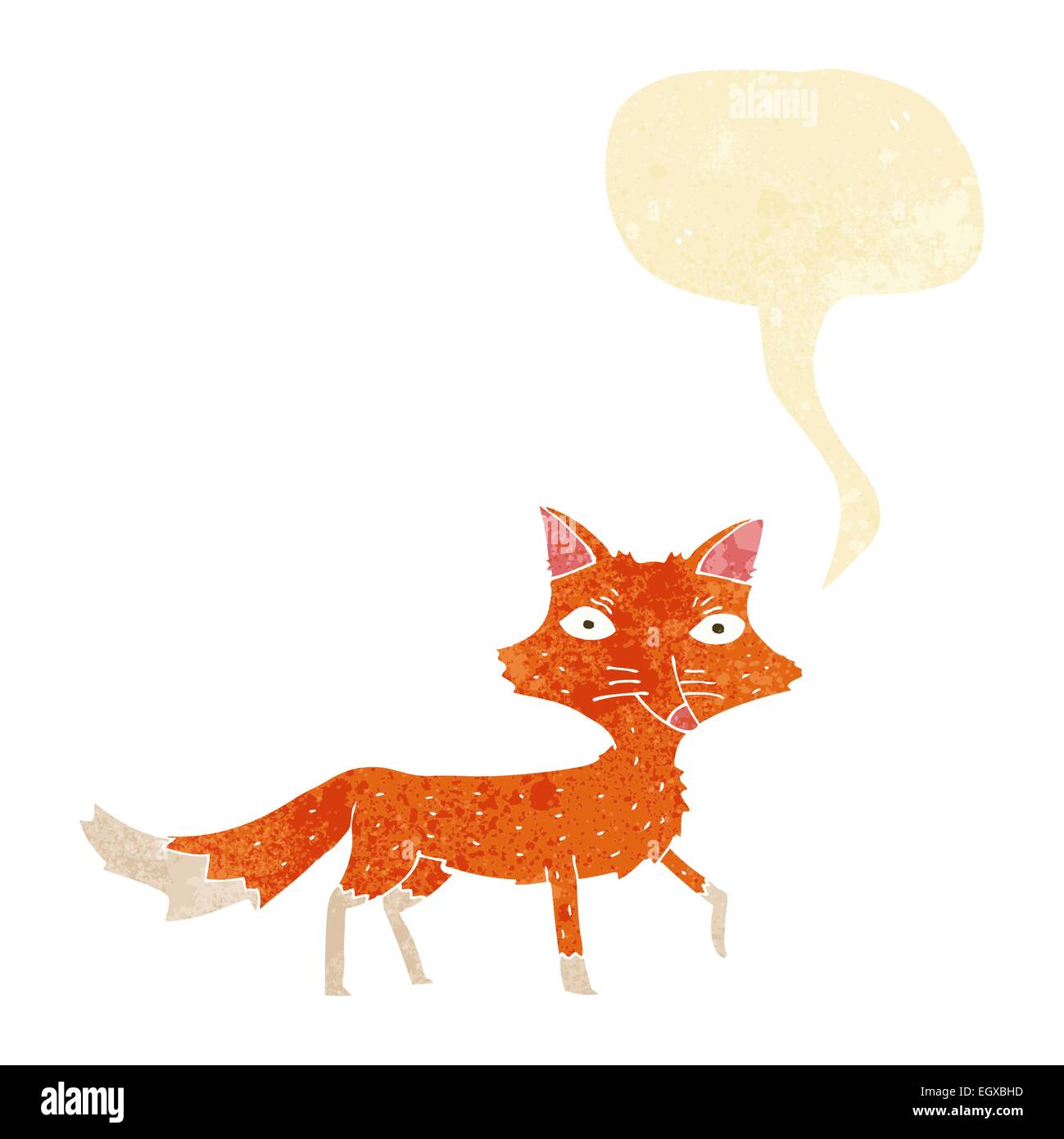 Cartoon illustration fox talking hi-res stock photography and images ...