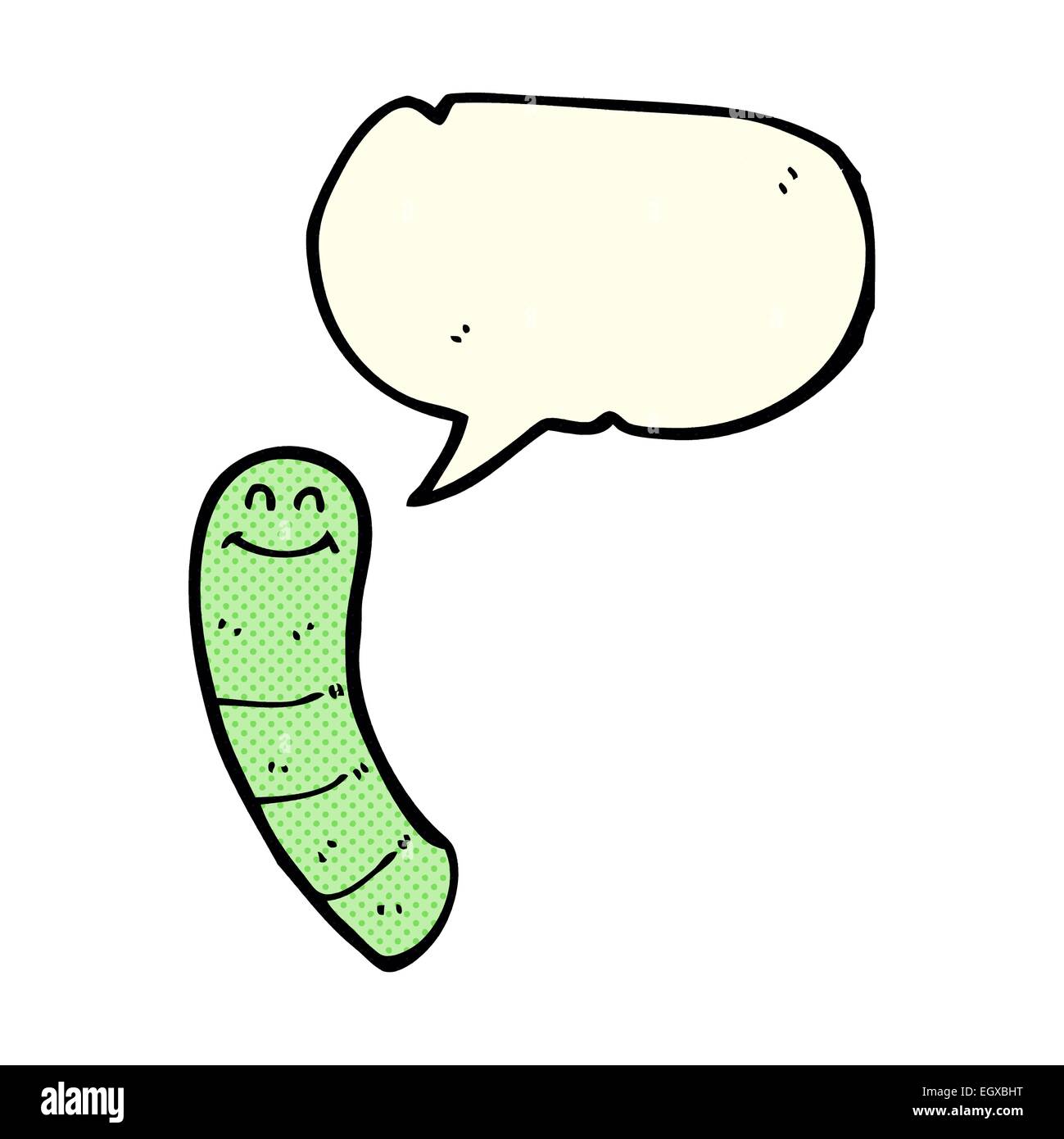 cartoon worm with speech bubble Stock Vector Image & Art - Alamy