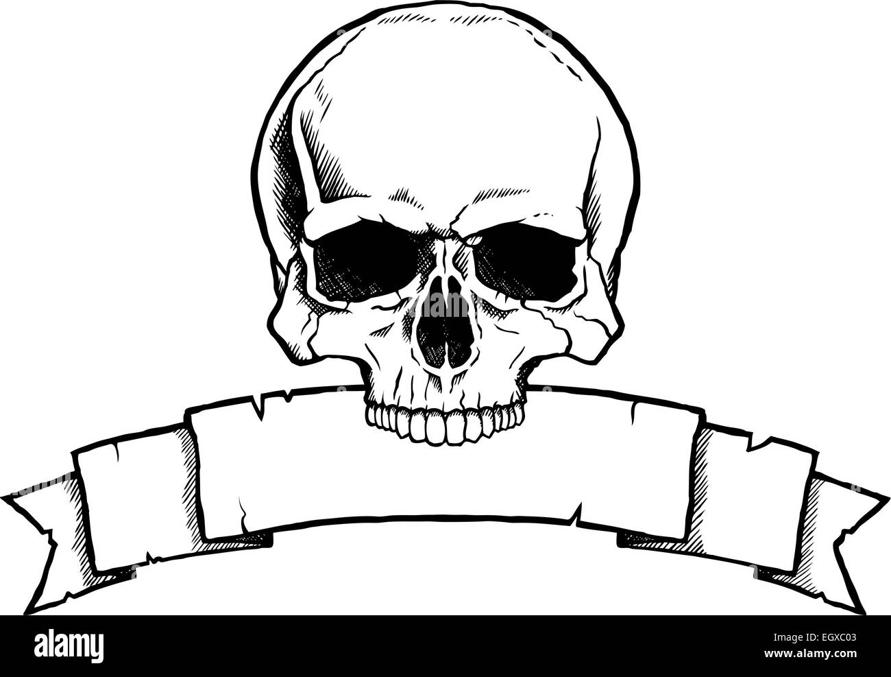 Skull banner hi-res stock photography and images - Alamy