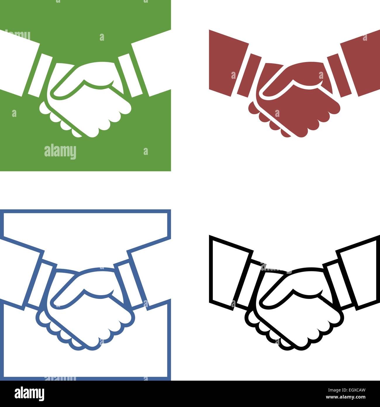 Cartoon handshake Stock Vector Images - Alamy