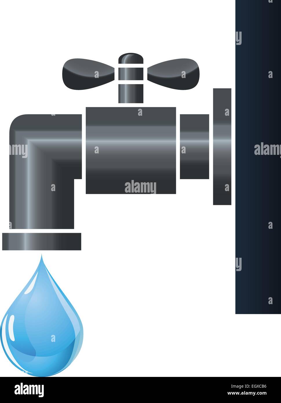 Leaking dripping tap Stock Vector Images - Alamy