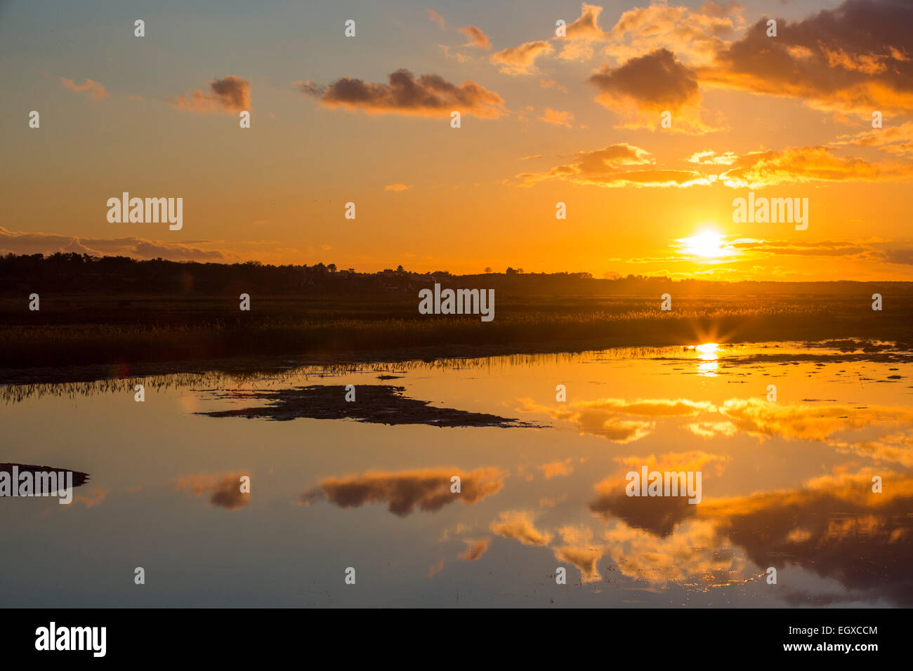 Salt marsh sunset landscape hi-res stock photography and images - Alamy