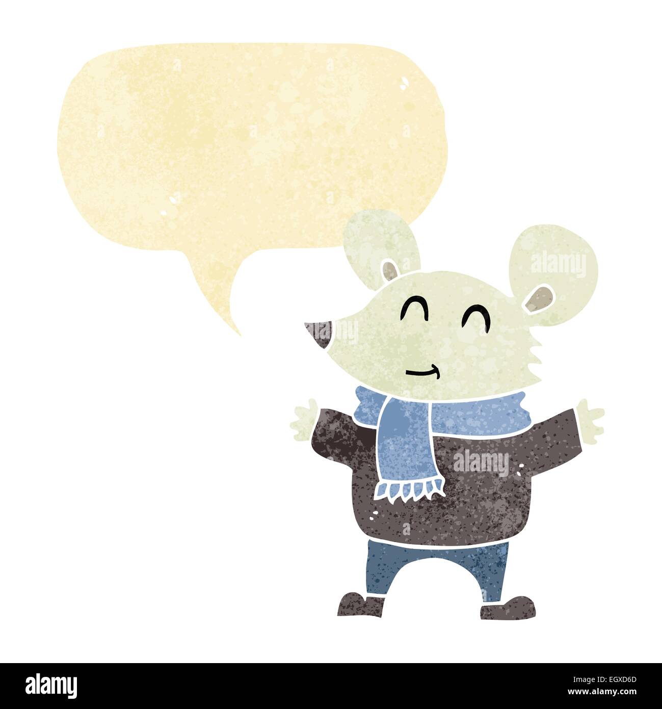 cartoon mouse with speech bubble Stock Vector Image & Art - Alamy