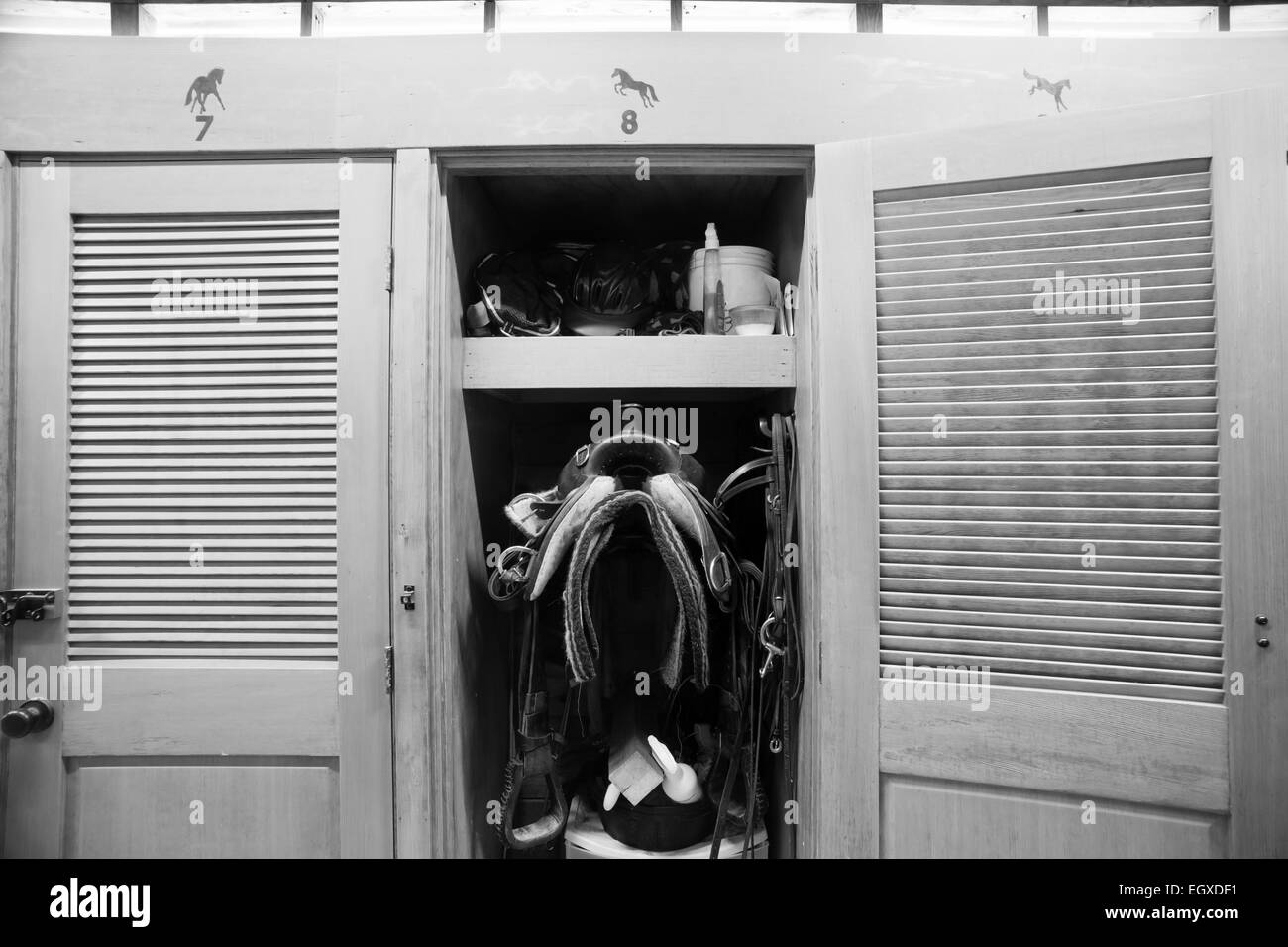 Closet door Black and White Stock Photos & Images - Alamy