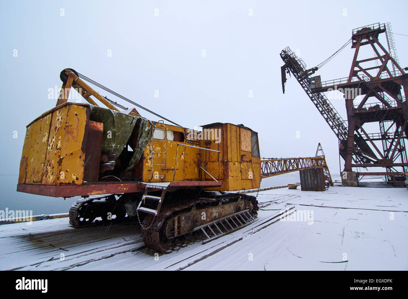 From the Russian settlement Pyramiden, Svalbard. Abandoned in 1998 ...