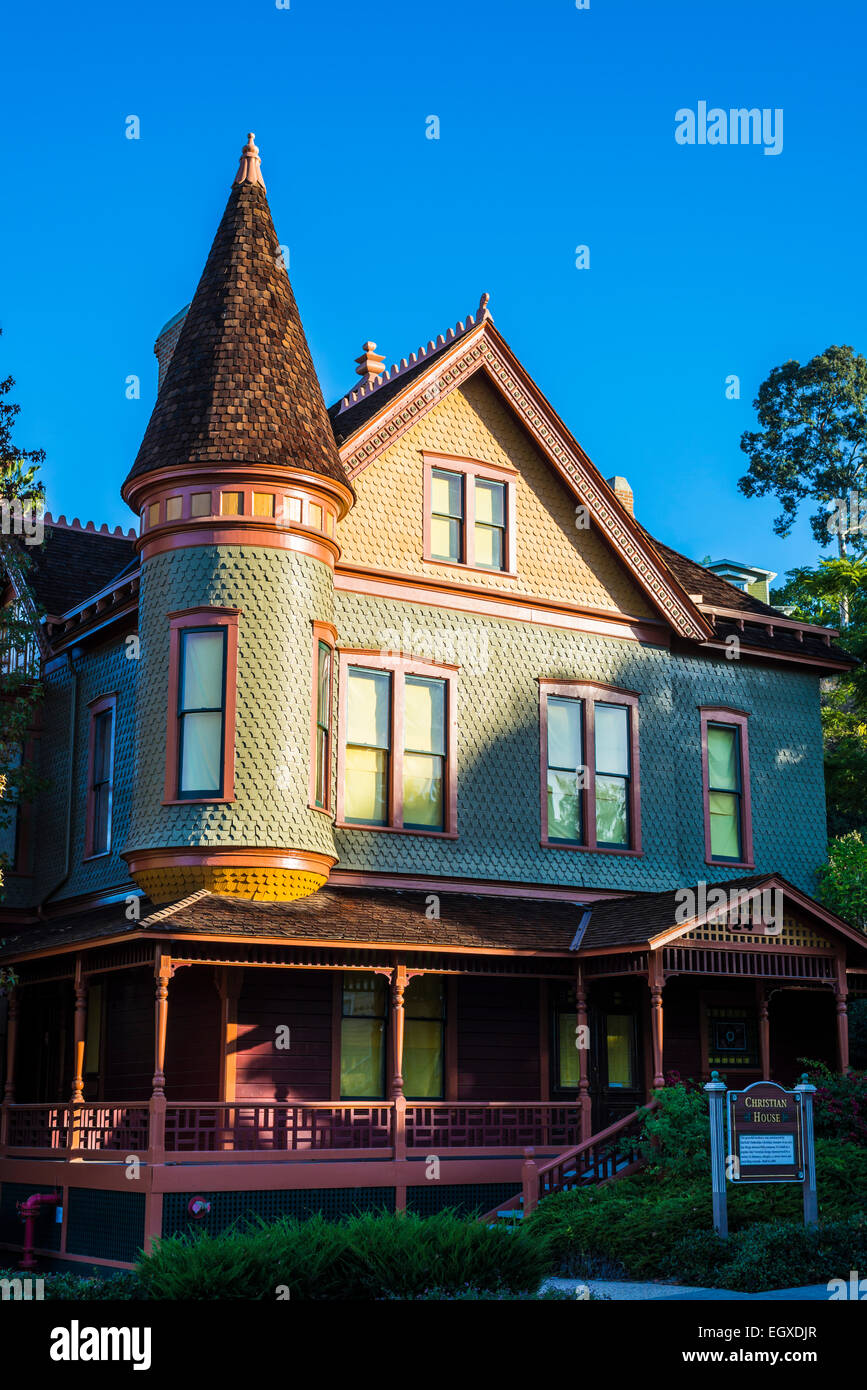 Christian House (built 1889) located at Heritage Park. San Diego ...