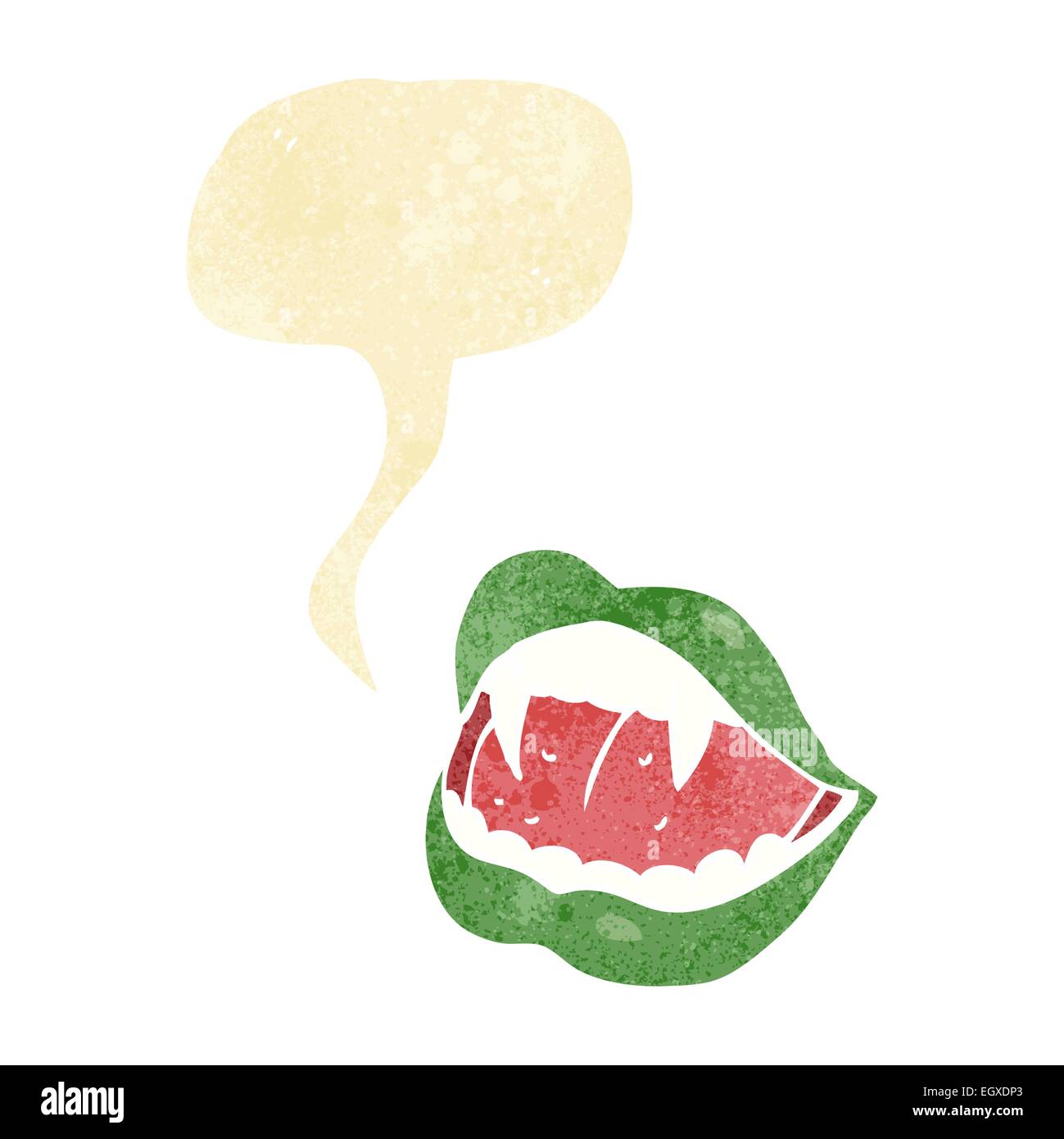 cartoon vampire lips with speech bubble Stock Vector Image & Art - Alamy