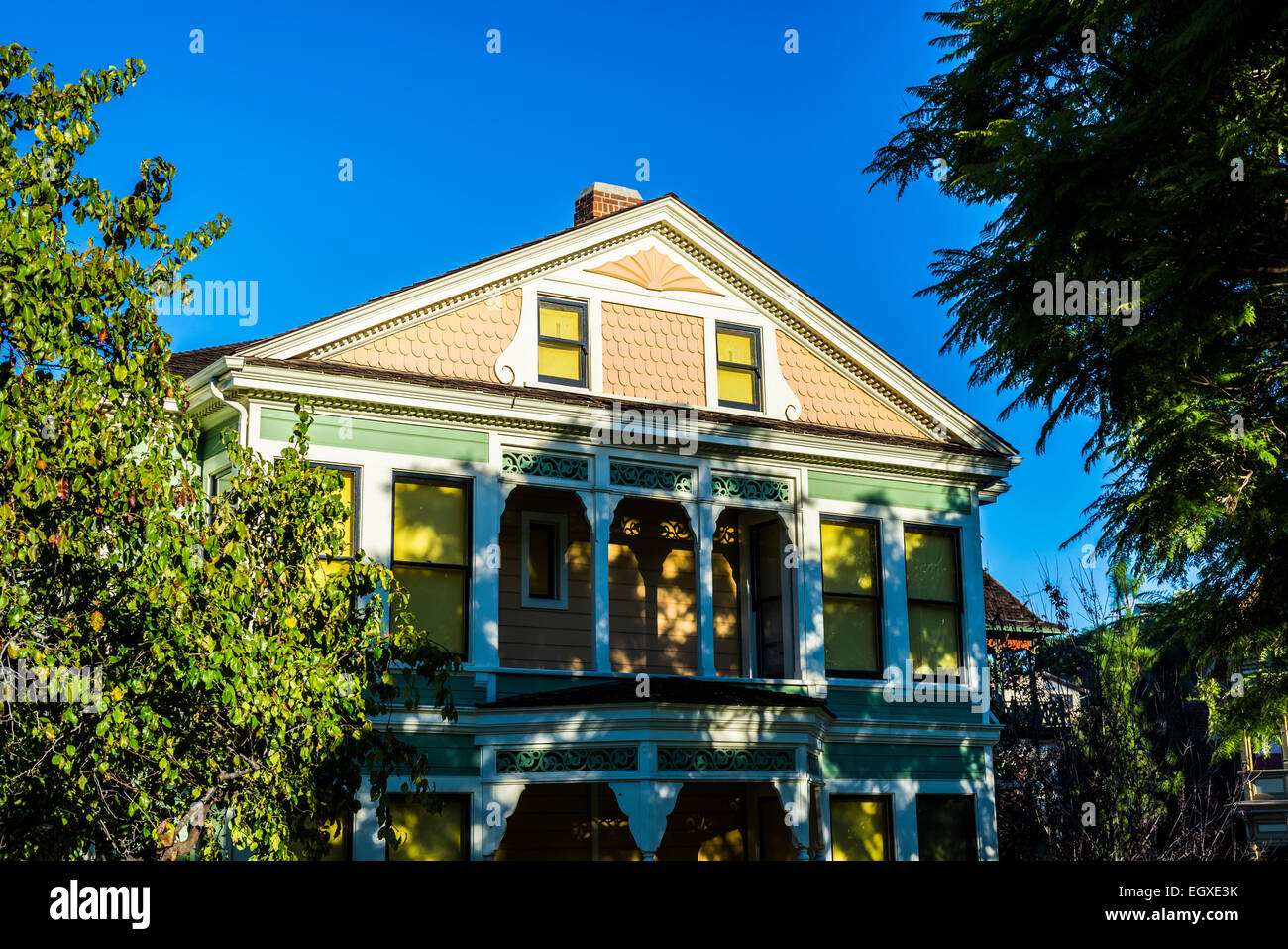 Burton House (built 1893) located at Heritage Park. San Diego ...