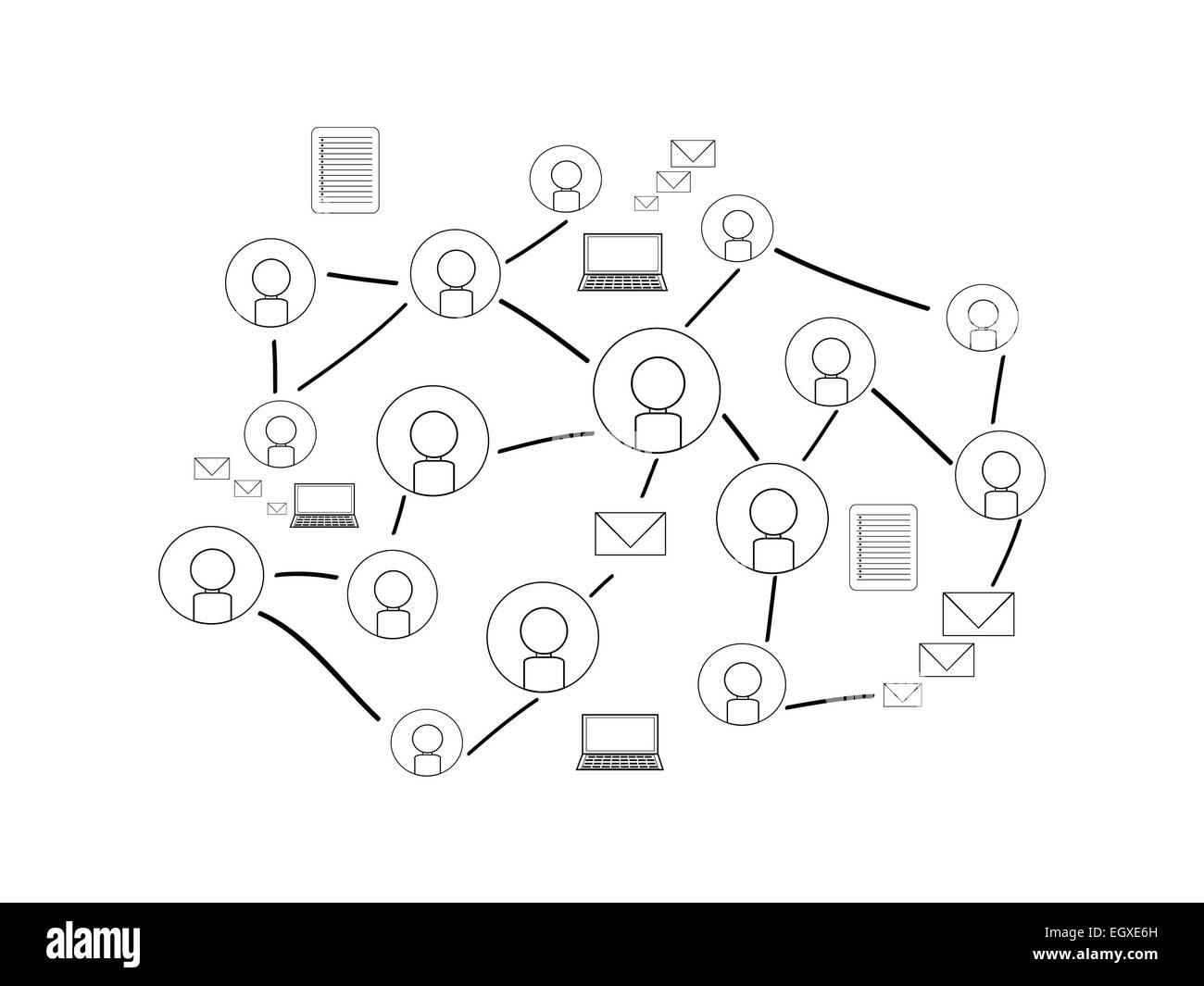 Media network Cut Out Stock Images & Pictures - Alamy