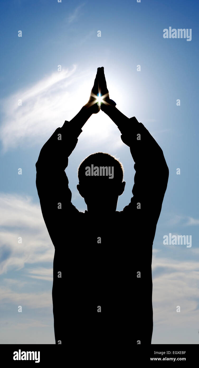 Star in hands. Elemant of design Stock Photo - Alamy