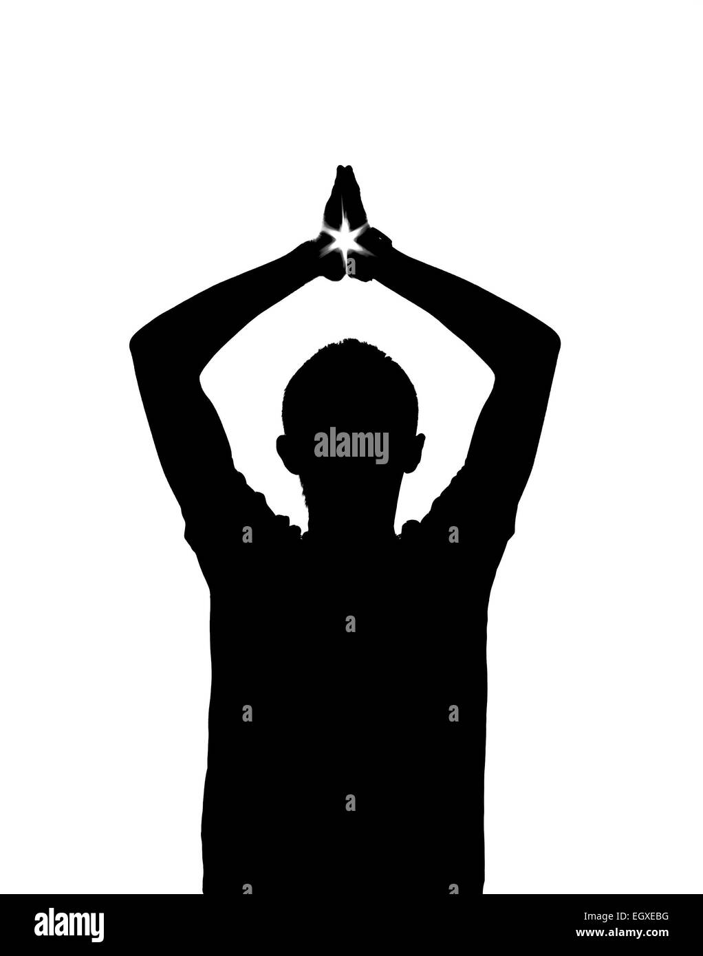 Star in hands. Element Of design Stock Photo - Alamy