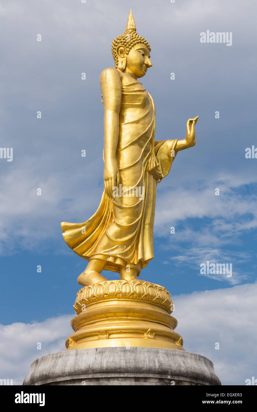 Standing Buddha Statue Stock Photo - Alamy