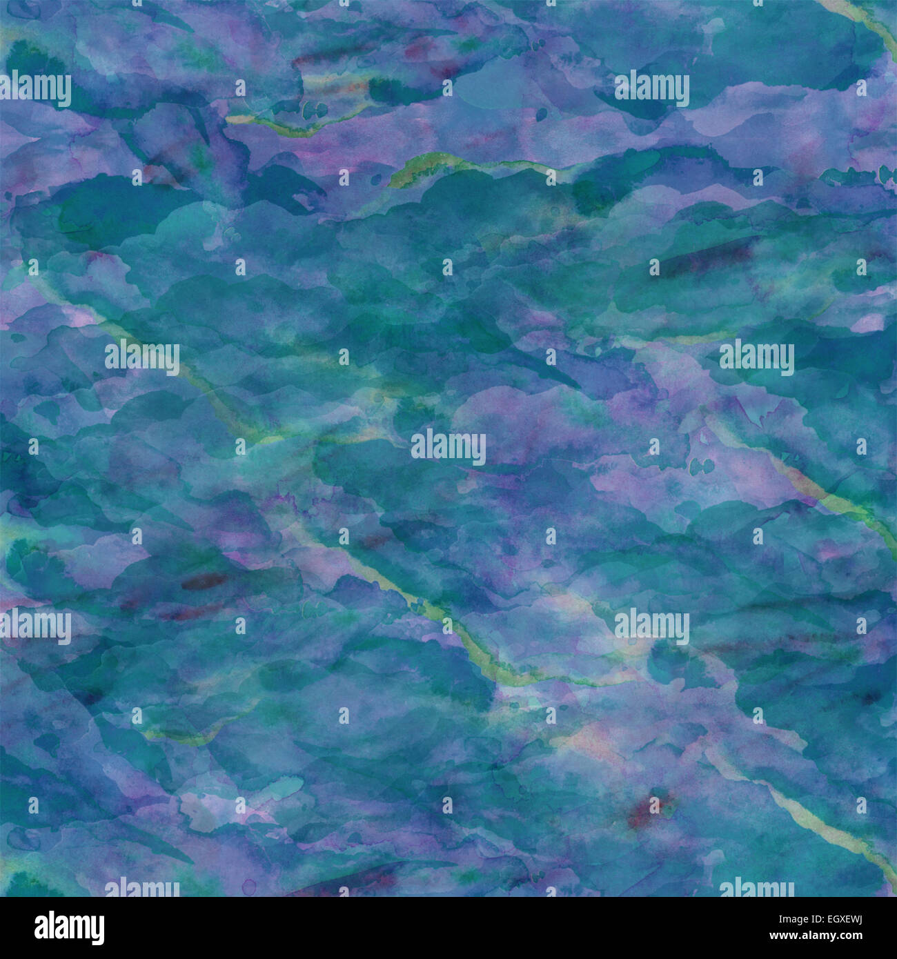 Blue and Green Aqua Teal Turquoise Watercolor Paper Background Texture ...