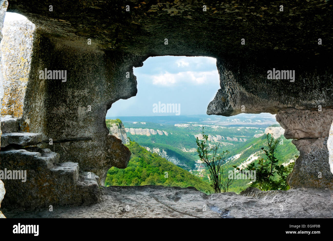 In cave. Element of design Stock Photo - Alamy