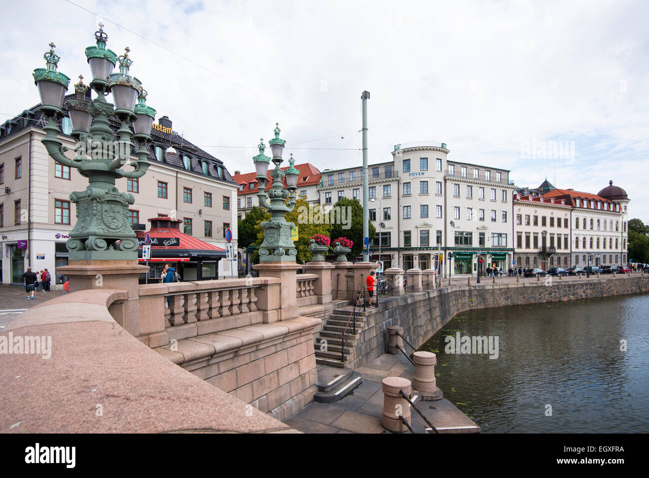 Channel in Gothenburg in Sweden Scandinavia Stock Photo - Alamy