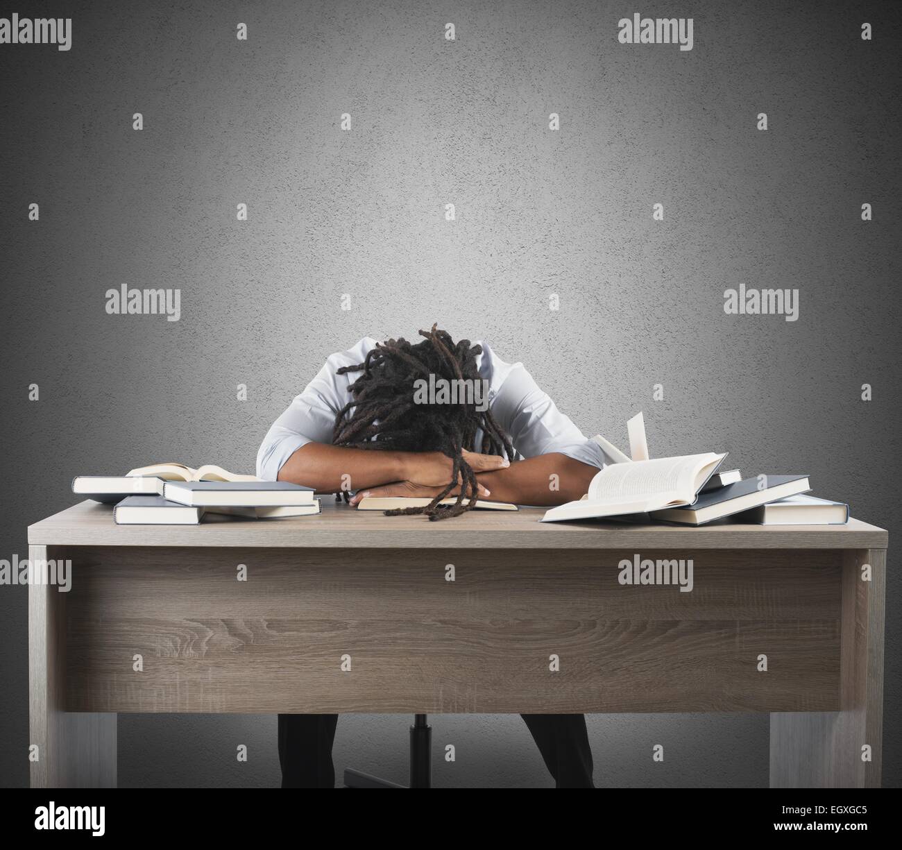 Man tired of studying Stock Photo - Alamy Man tired of studying Stock Photo - Alamy