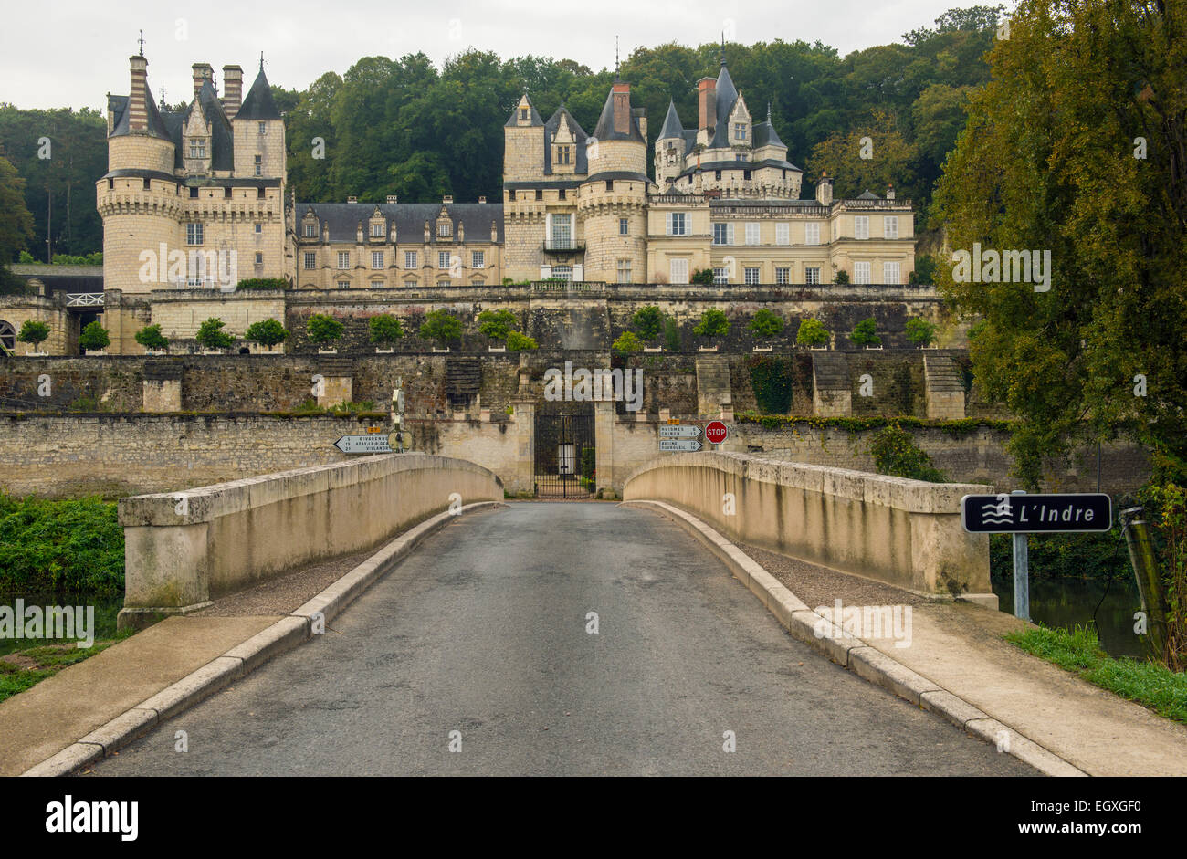 Chateau d'usse in rigny ussé, france hi-res stock photography and ...