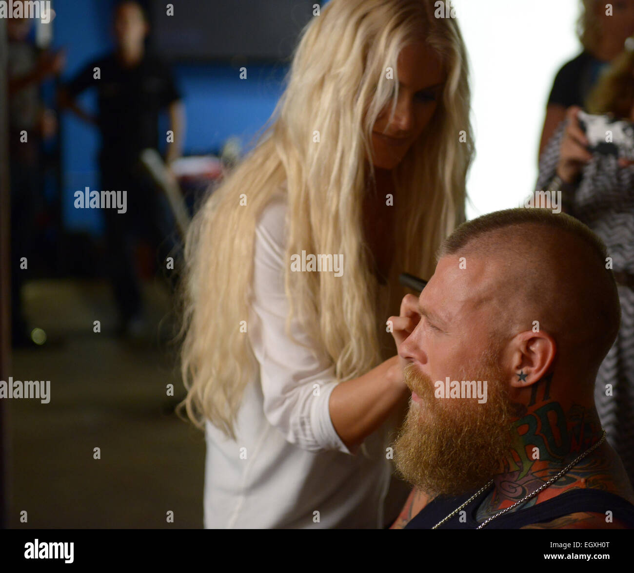 Chris The Birdman Andersen attends a photocall for Hard Rock Energy ...