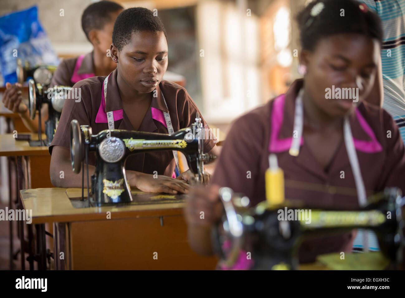 Sewing and vocational training class - Dar es Salaam, Tanzania Stock ...