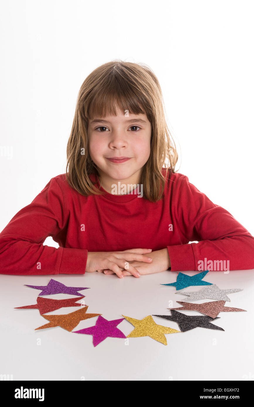 Little girl looking at stars hi-res stock photography and images - Alamy