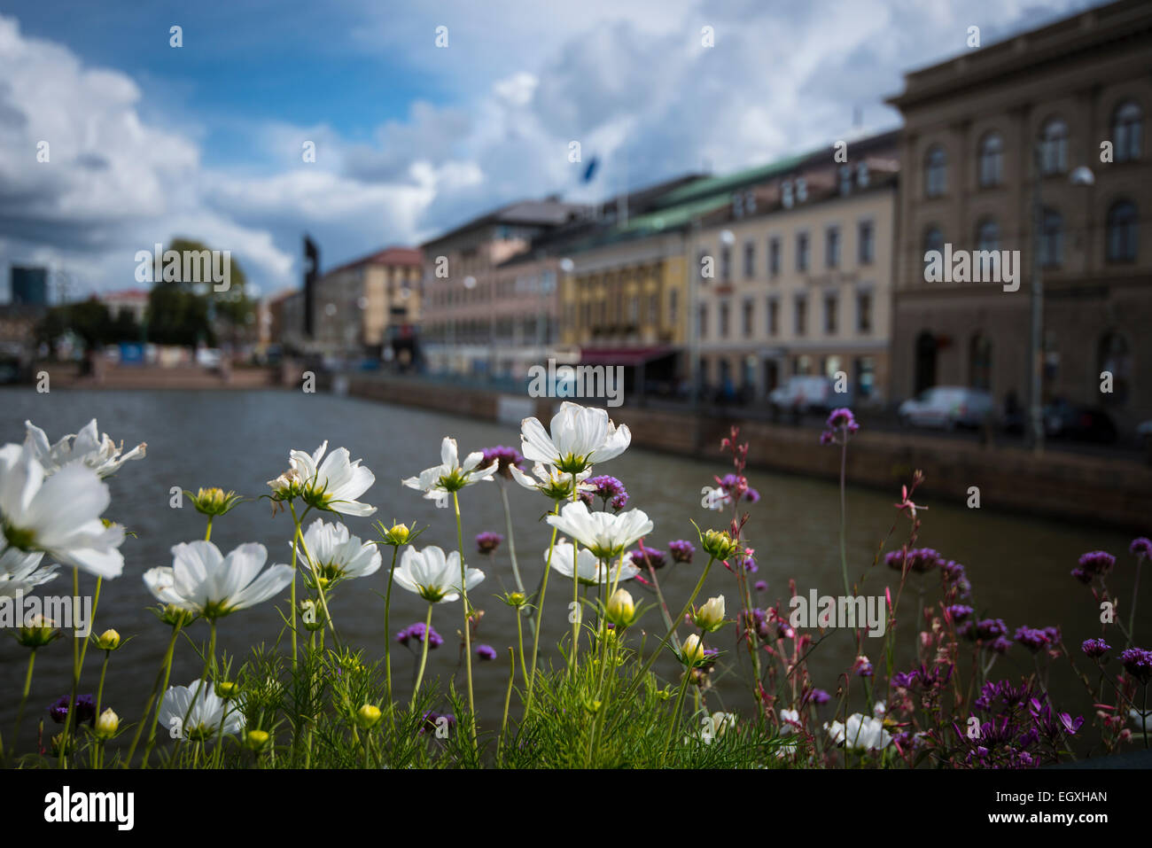 Channel in Gothenburg in Sweden Scandinavia Stock Photo - Alamy
