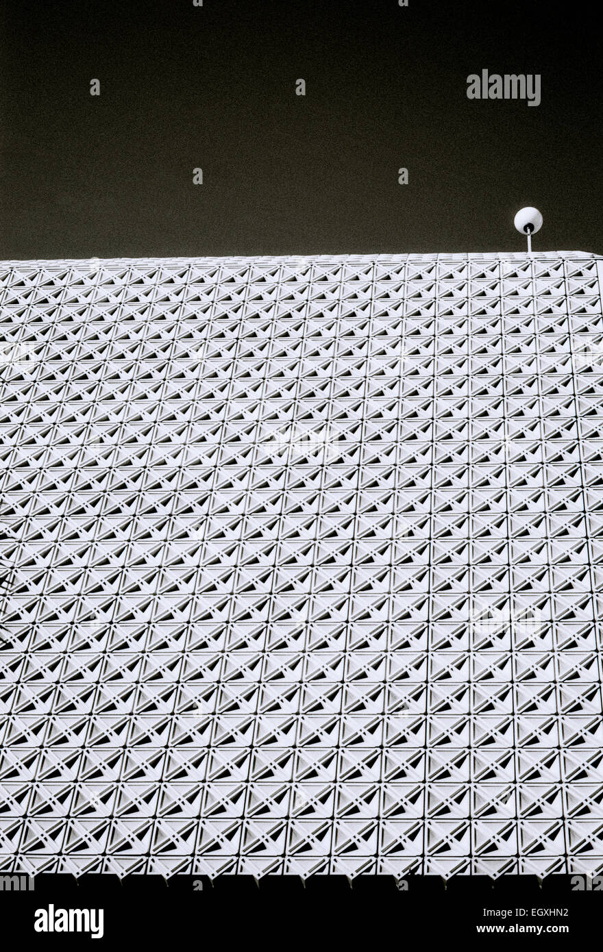 Chiaroscuro and modern architecture building in Surabaya in Java in ...