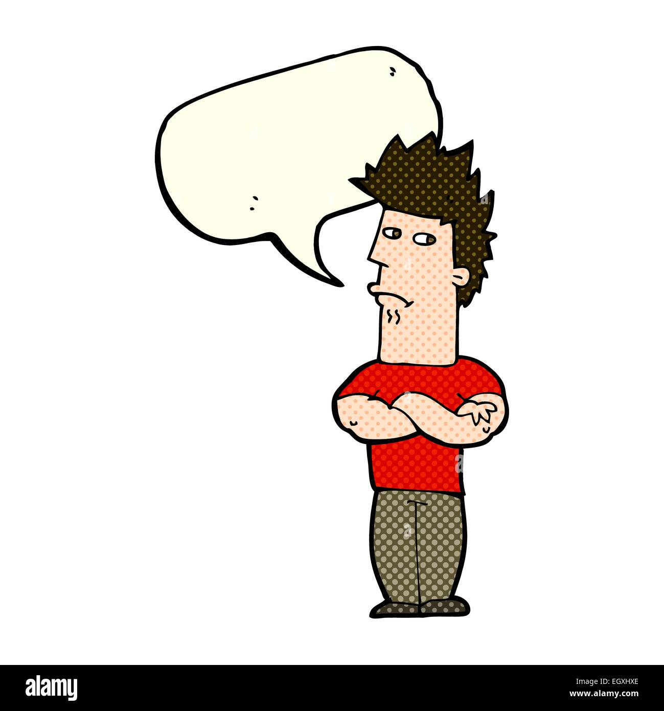 Sulking boy Stock Vector Images - Alamy