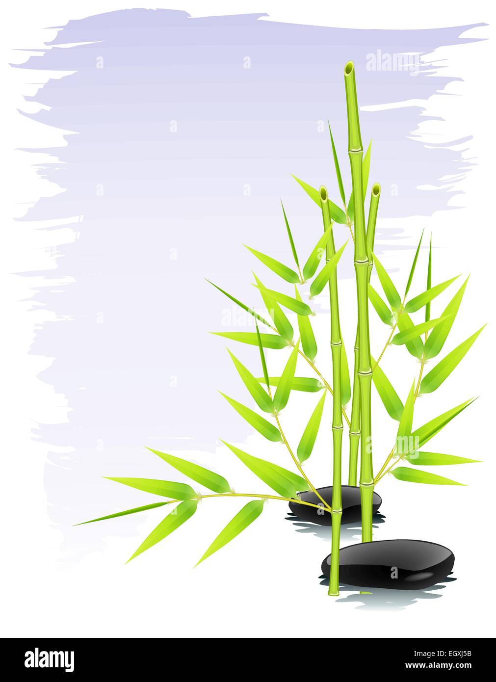 Zen bamboo,stones Stock Vector Images - Alamy