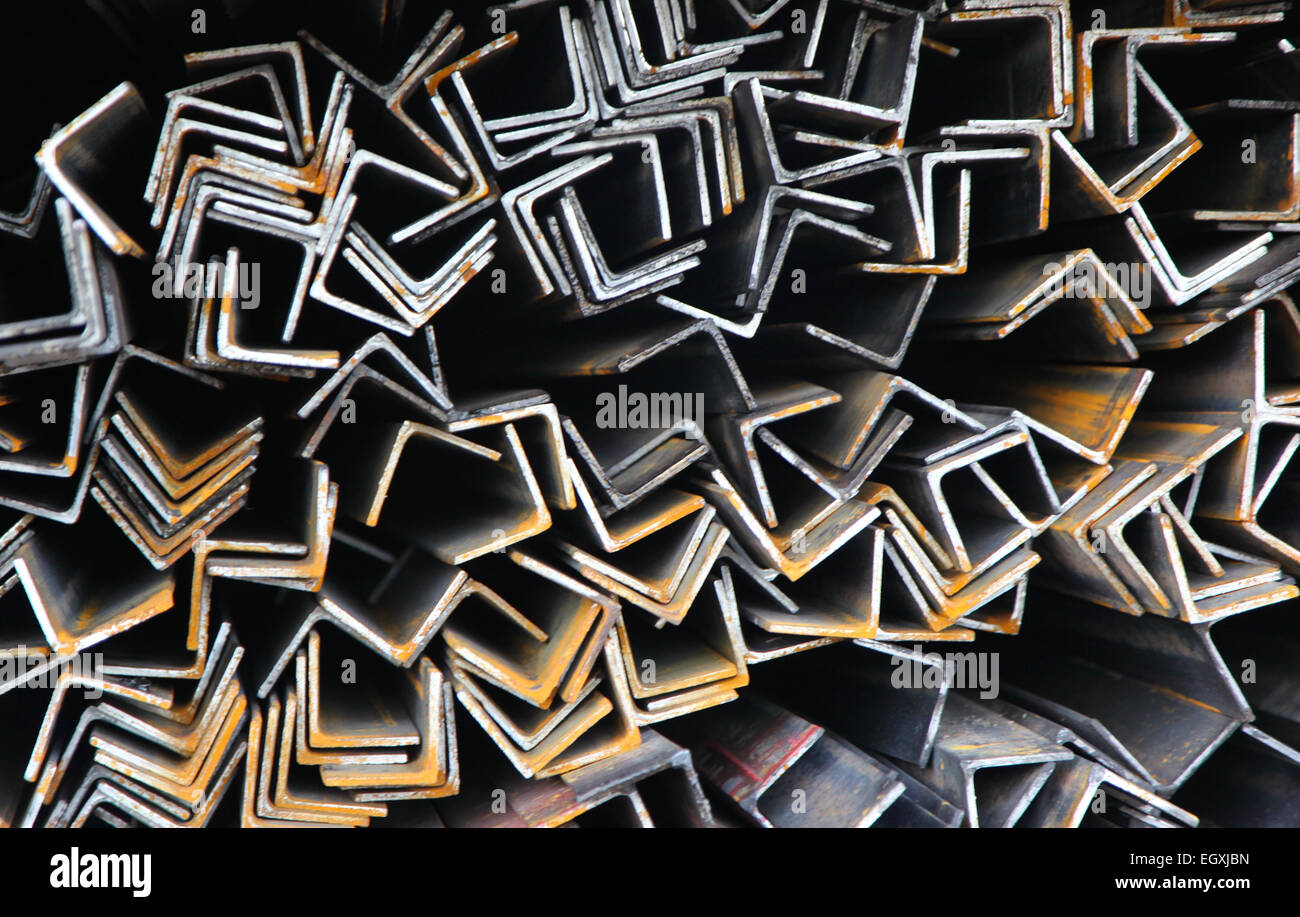 metal profile angle for use in structures, warehouse Stock Photo - Alamy