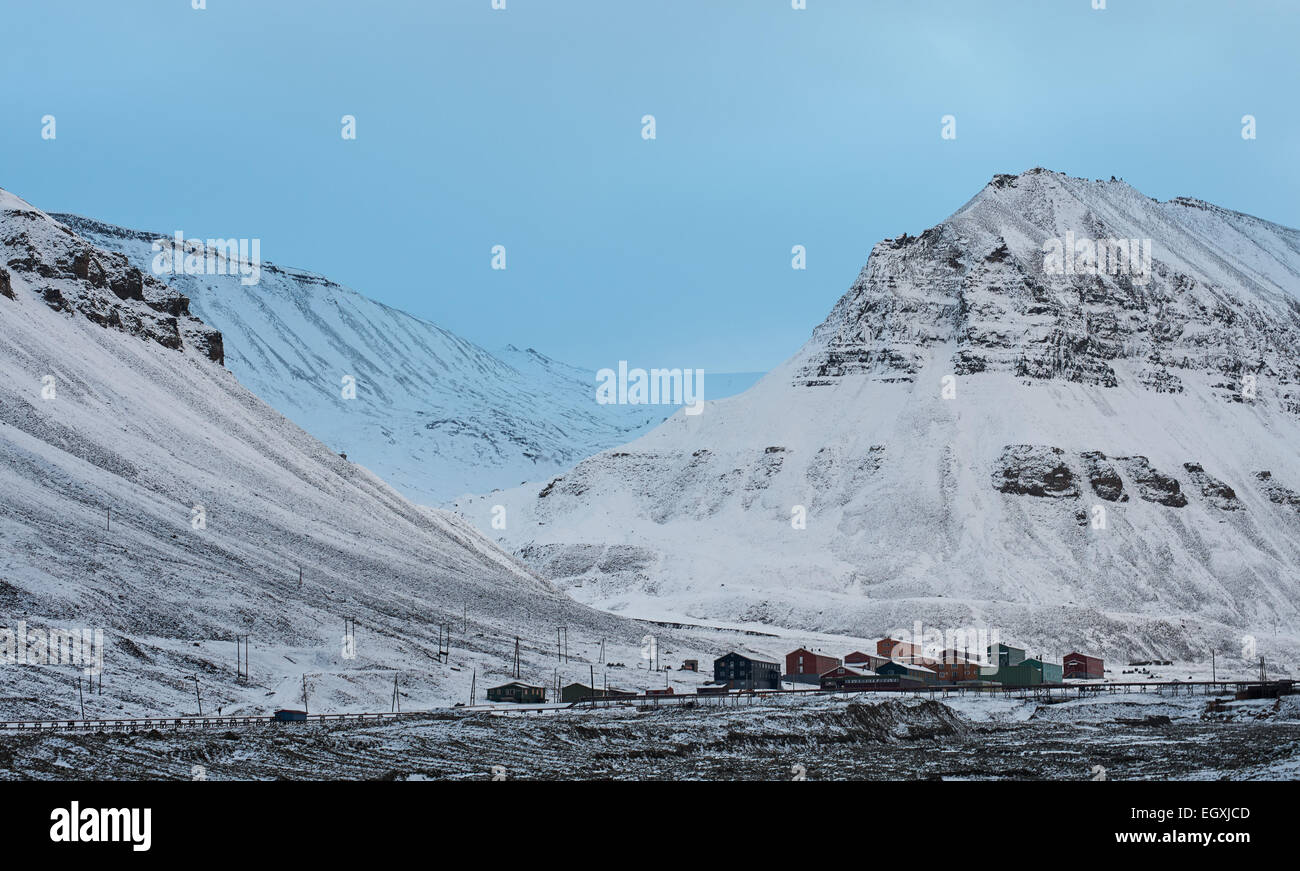 Nybyen in Longyearbyen, Svalbard Stock Photo - Alamy