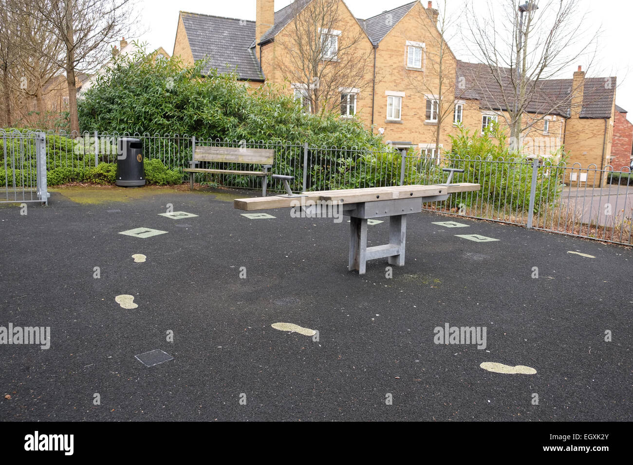 Children's play ground in a modern housing estate Stock Photo - Alamy