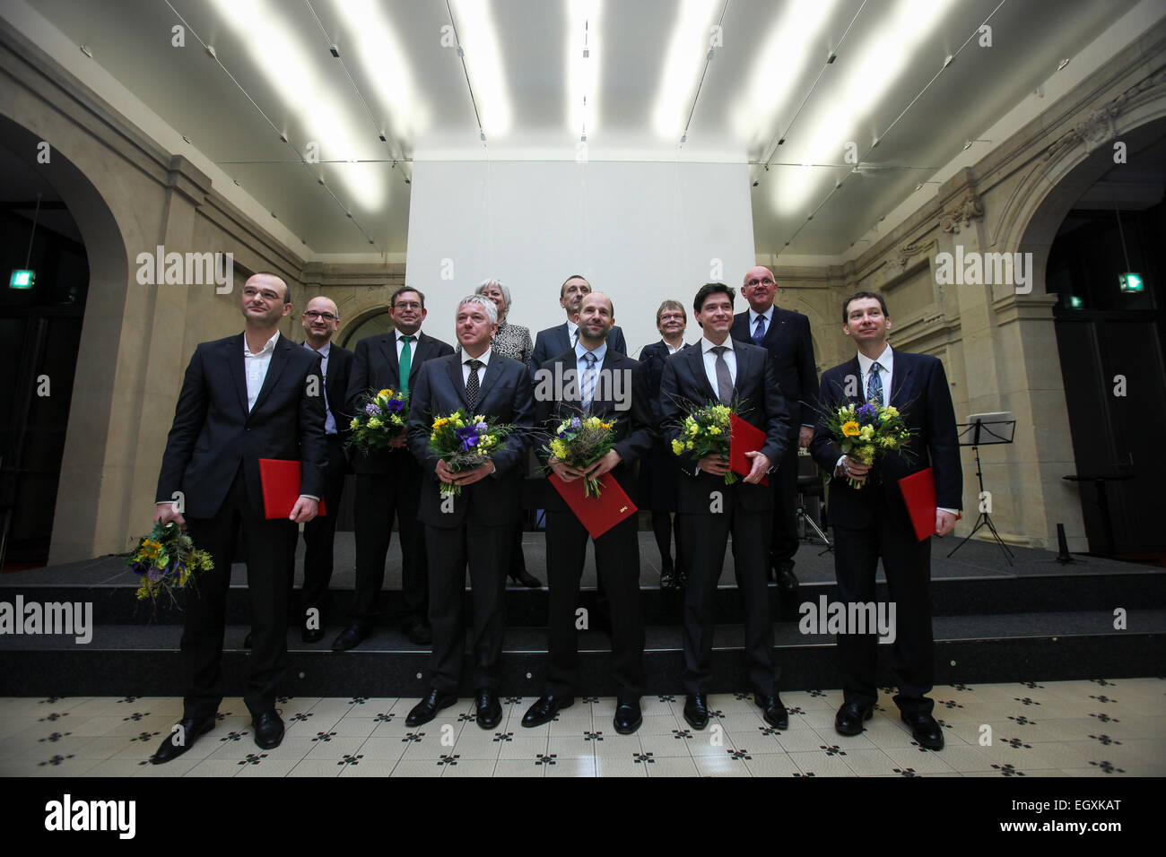 Benlin, Germany. 3rd Mar, 2015. The new recipients of the 2015 Leibniz ...