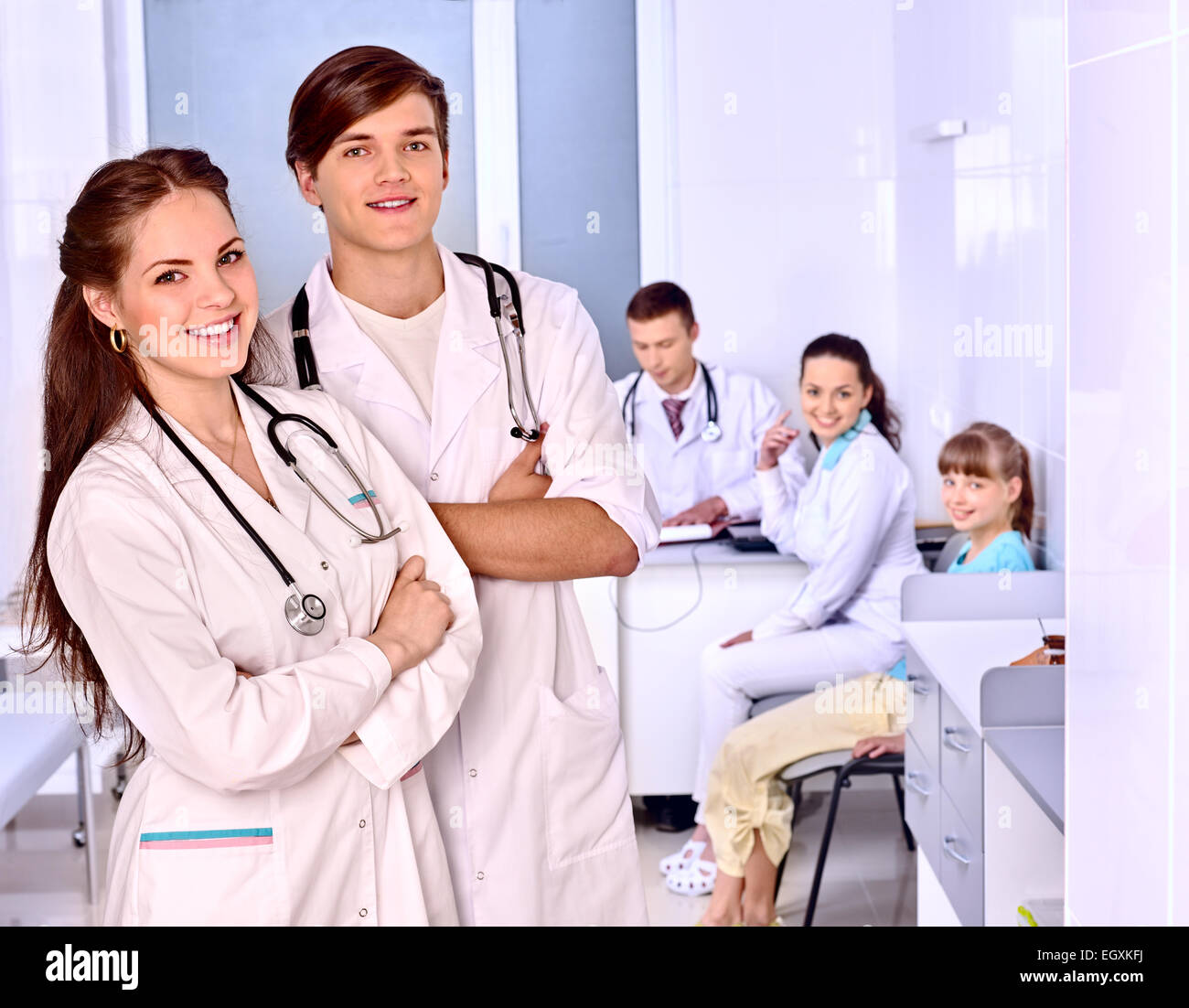 Medical examination of child Stock Photo - Alamy