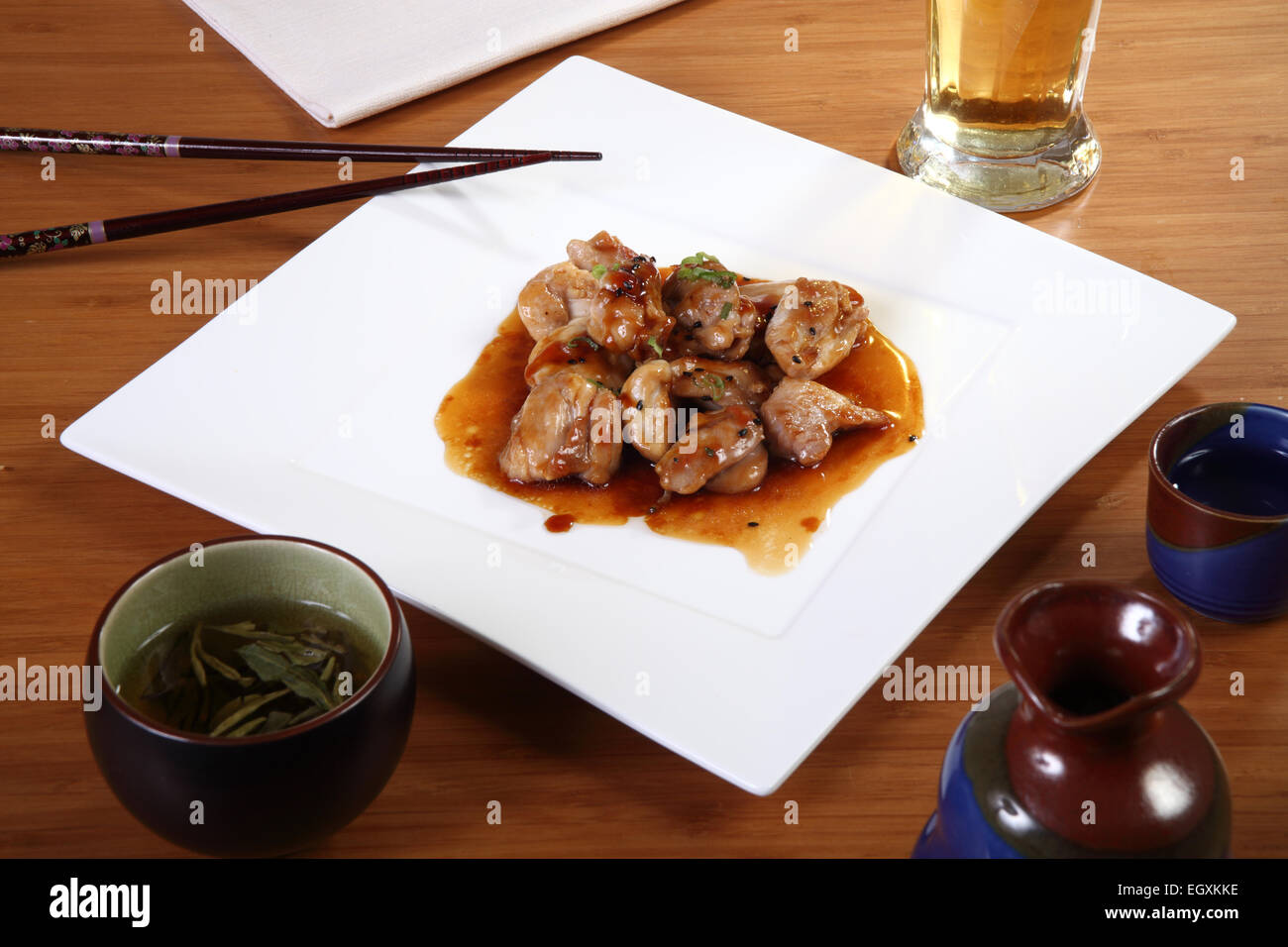 Japanese menu of fish Stock Photo - Alamy