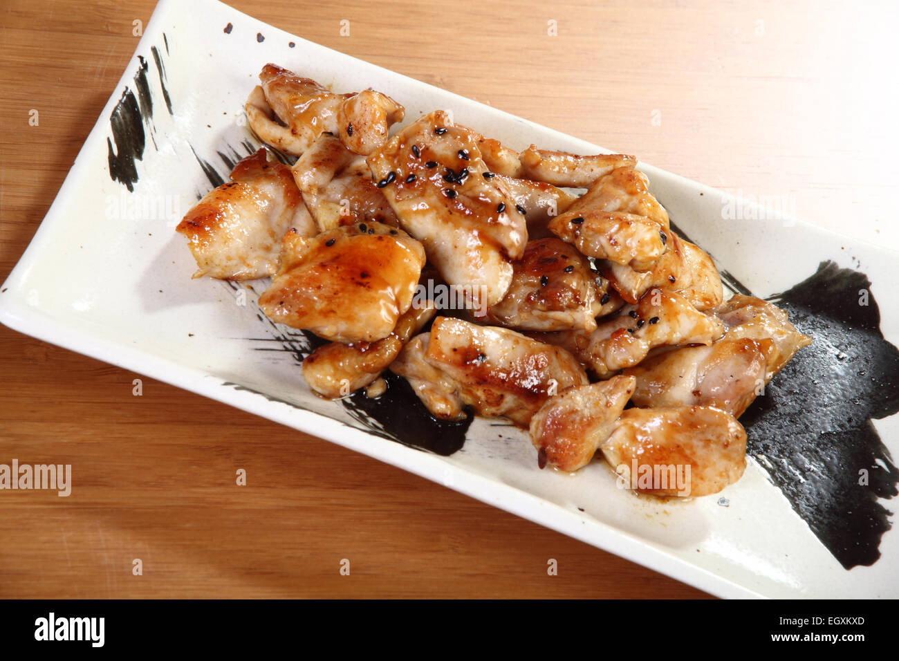 Japanese menu of fish Stock Photo - Alamy