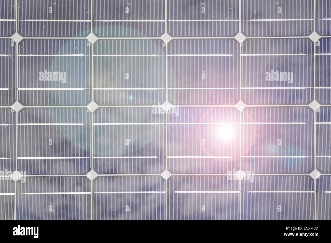 Solar panel closeup pattern abstract texture background with sun ...