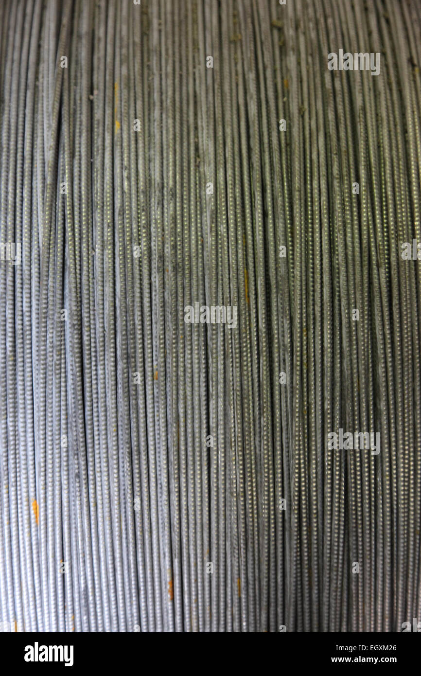 Texture formed by a thin metal fittings packed into riots in stock ...