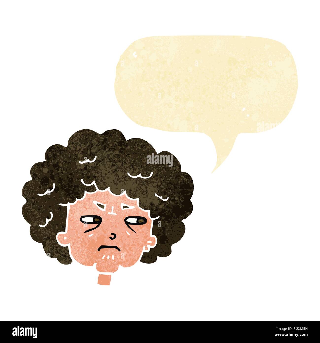 cartoon bitter old woman with speech bubble Stock Vector Image & Art ...
