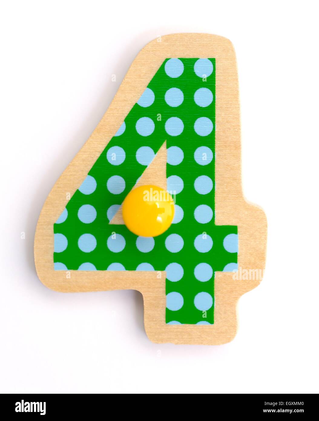 A wooden number 4 Stock Photo - Alamy