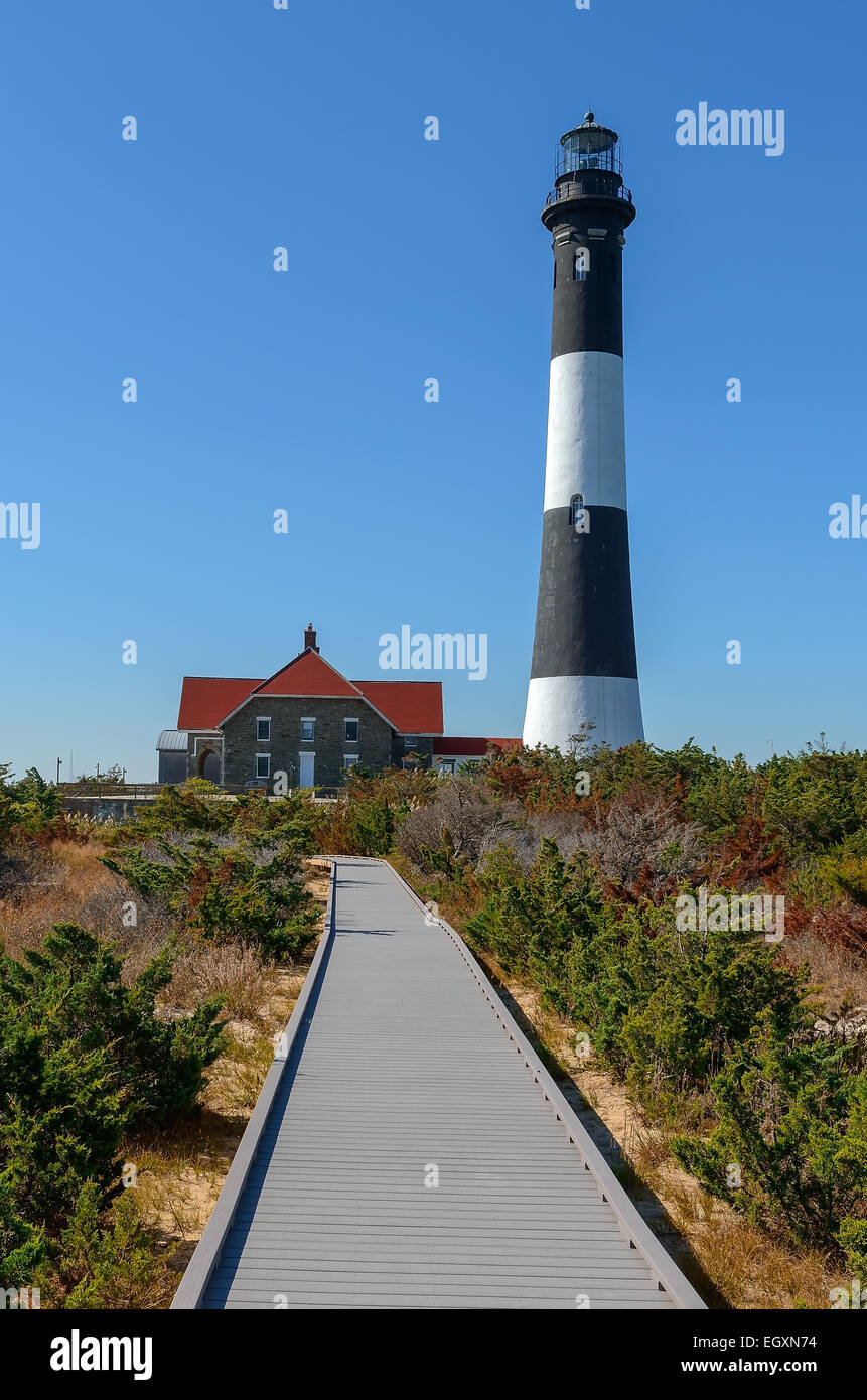 Fire Island Lighthouse located at Fire Island National Seashore, Long ...