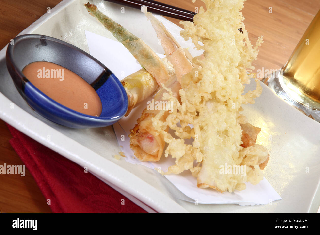 Japanese menu of fish Stock Photo - Alamy