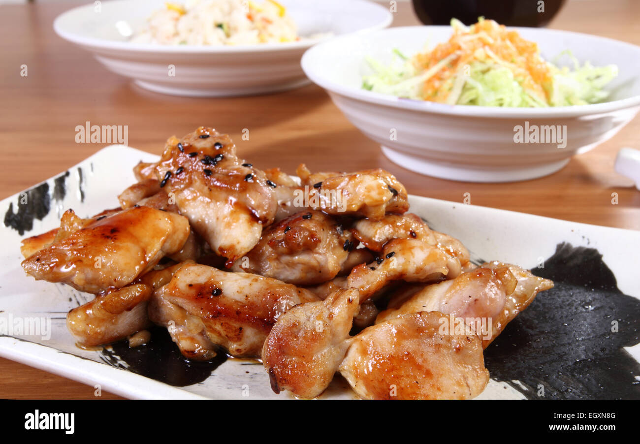 Japanese menu of fish Stock Photo - Alamy