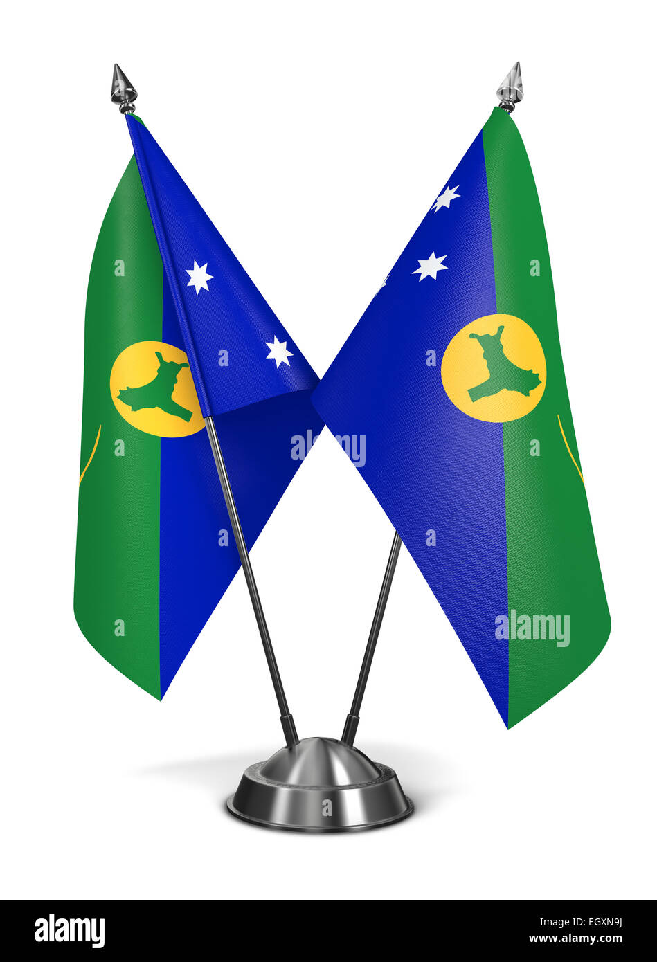 Christmas Island - Miniature Flags Stock Photo - Alamy