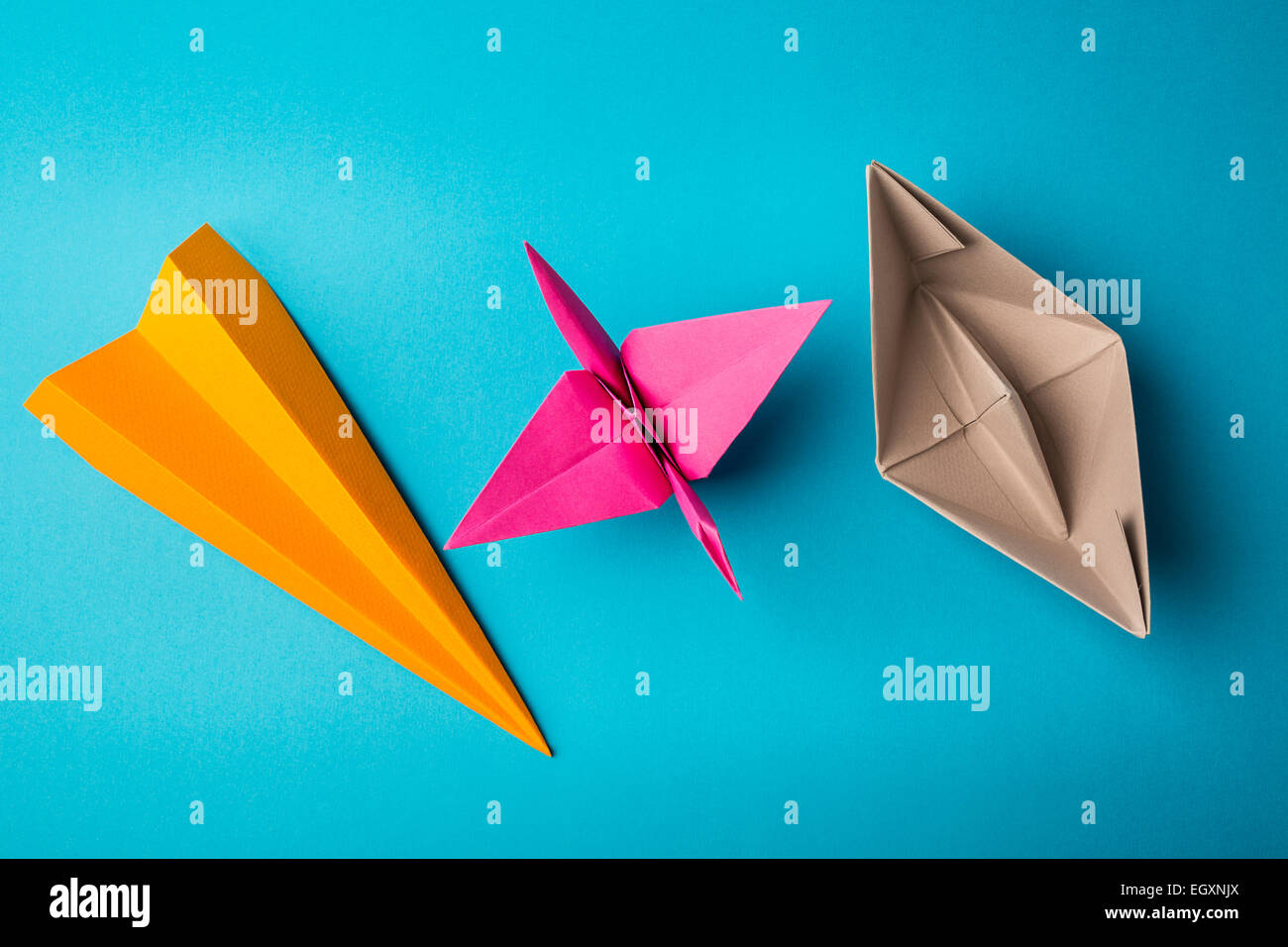 Ð¡olored paper origami Stock Photo - Alamy
