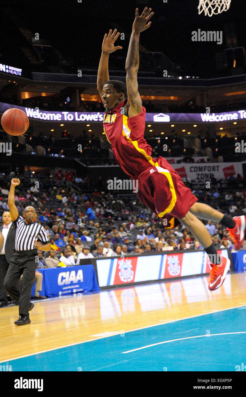 February 26, 2015 - Charlotte, North Carolina, USA -.Shaw University G ...